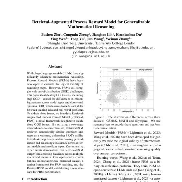 Retrieval-Augmented Process Reward Model for Generalizable Mathematical ...