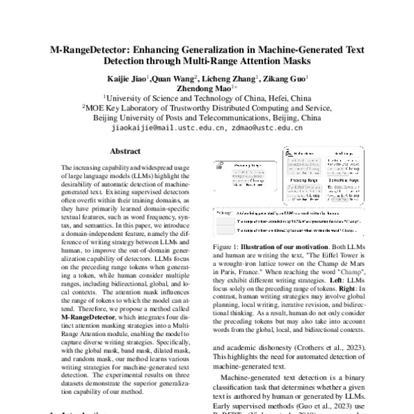 M-RangeDetector: Enhancing Generalization in Machine-Generated Text Detection through Multi ...