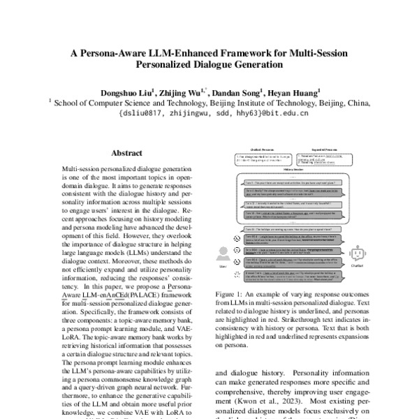 A Persona-Aware LLM-Enhanced Framework for Multi-Session Personalized Dialogue Generation - ACL ...