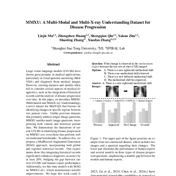 MMXU: A Multi-Modal and Multi-X-ray Understanding Dataset for Disease ...