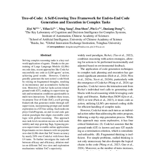 Tree-of-Code: A Self-Growing Tree Framework for End-to-End Code ...