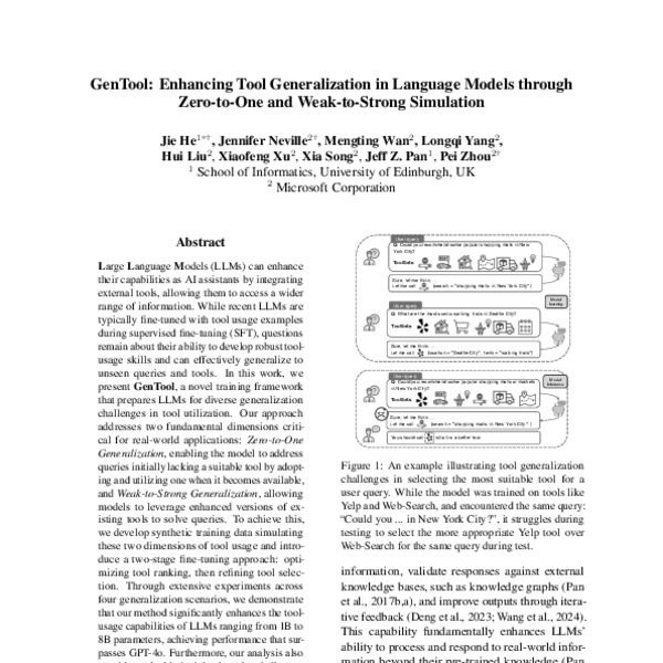 GenTool: Enhancing Tool Generalization in Language Models through Zero ...