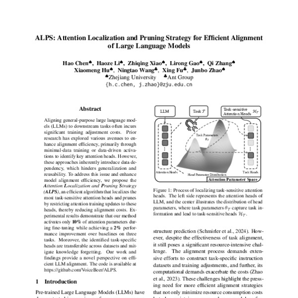 ALPS: Attention Localization and Pruning Strategy for Efficient ...