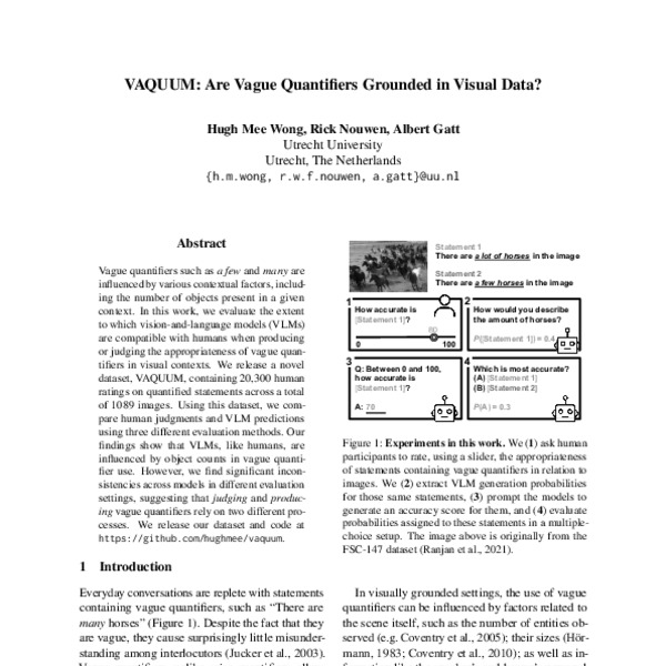 VAQUUM: Are Vague Quantifiers Grounded in Visual Data? - ACL Anthology