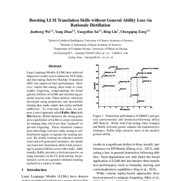 Boosting LLM Translation Skills without General Ability Loss via ...