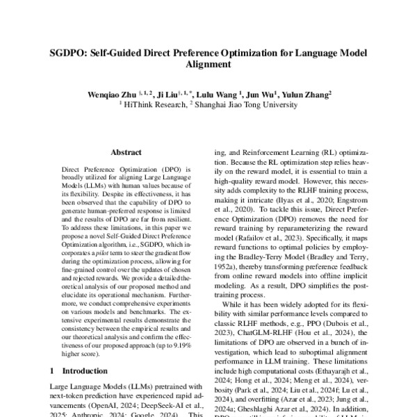 SGDPO: Self-Guided Direct Preference Optimization for Language Model ...