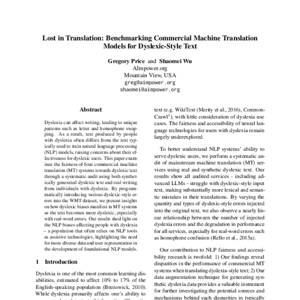 Lost in Translation: Benchmarking Commercial Machine Translation Models ...