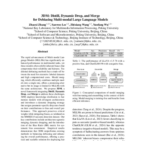 3DM: Distill, Dynamic Drop, and Merge for Debiasing Multi-modal Large Language Models - ACL ...