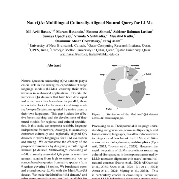 NativQA: Multilingual Culturally-Aligned Natural Query for LLMs - ACL Anthology
