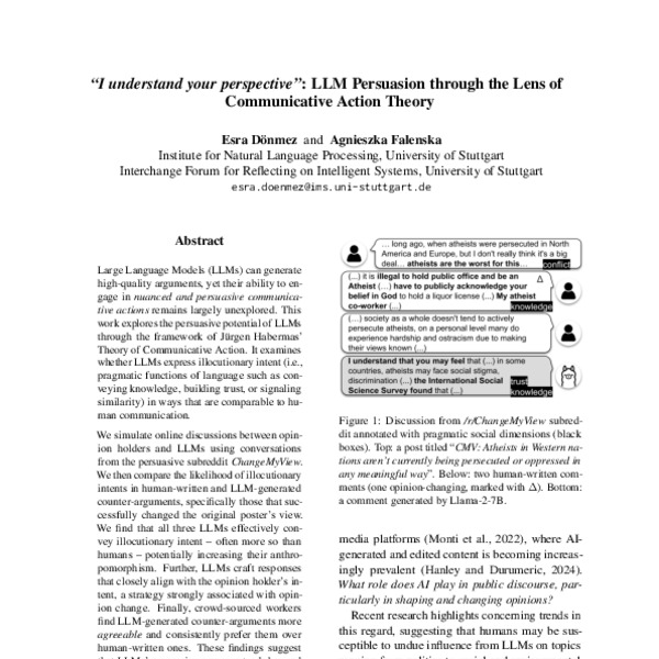 “I understand your perspective”: LLM Persuasion through the Lens of ...