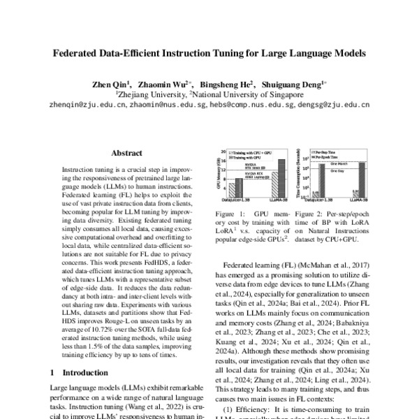 Federated Data-Efficient Instruction Tuning for Large Language Models - ACL Anthology