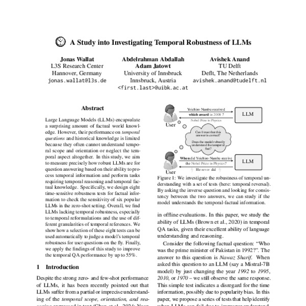 A Study into Investigating Temporal Robustness of LLMs - ACL Anthology