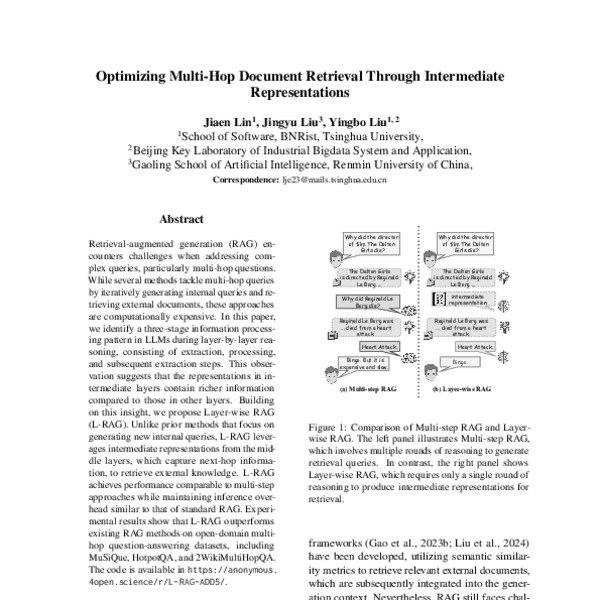 Optimizing Multi-Hop Document Retrieval Through Intermediate Representations - ACL Anthology