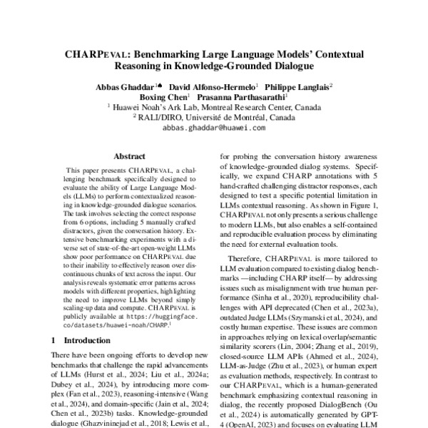 CHARPEVAL: Benchmarking Large Language Models’ Contextual Reasoning in ...