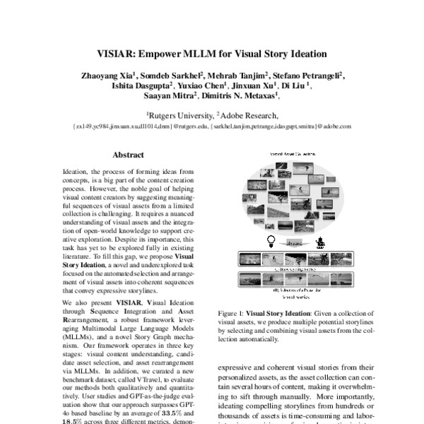 VISIAR: Empower MLLM for Visual Story Ideation - ACL Anthology