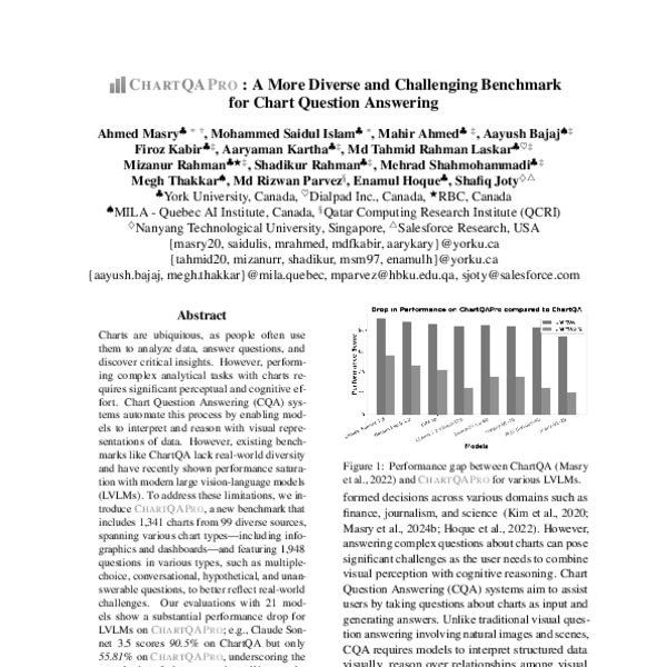 ChartQAPro: A More Diverse and Challenging Benchmark for Chart Question ...