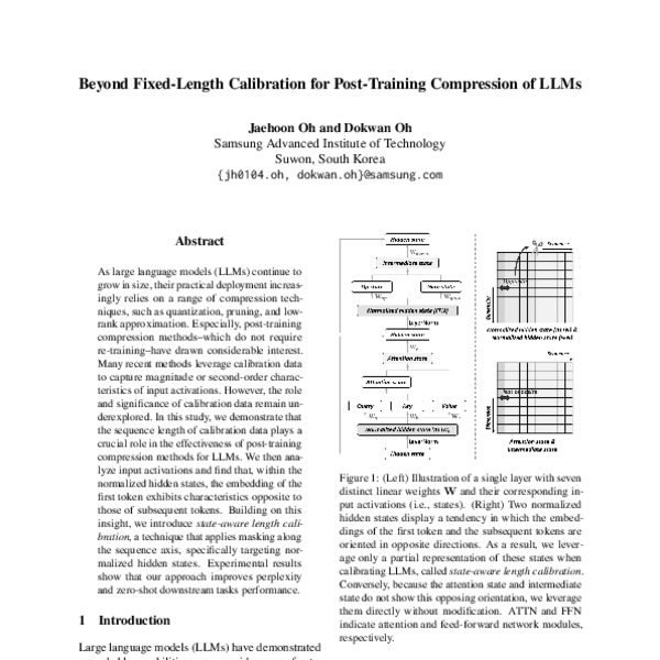 Beyond Fixed-Length Calibration for Post-Training Compression of LLMs ...