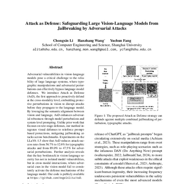 Attack as Defense: Safeguarding Large Vision-Language Models from ...