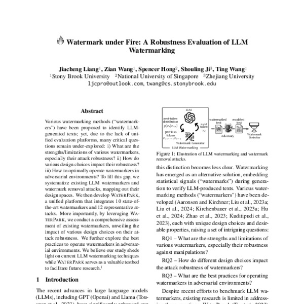 Watermark under Fire: A Robustness Evaluation of LLM Watermarking - ACL ...