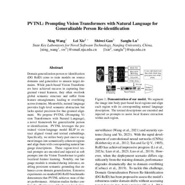 PVTNL: Prompting Vision Transformers with Natural Language for ...