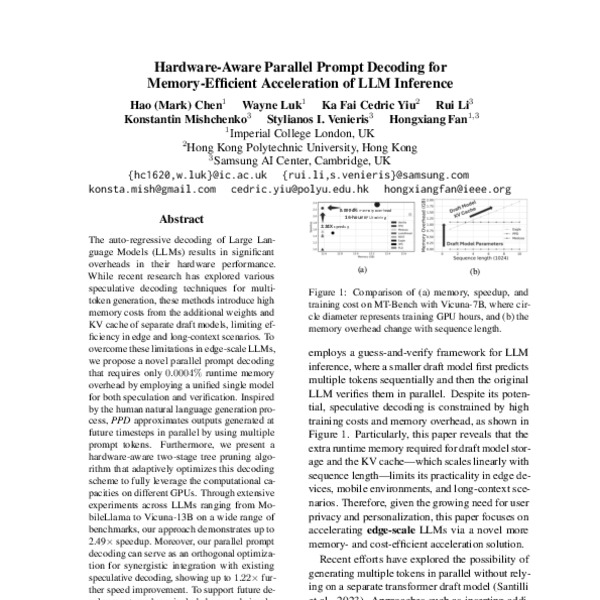 Hardware-Aware Parallel Prompt Decoding for Memory-Efficient ...