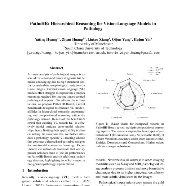 PathoHR: Hierarchical Reasoning for Vision-Language Models in Pathology ...