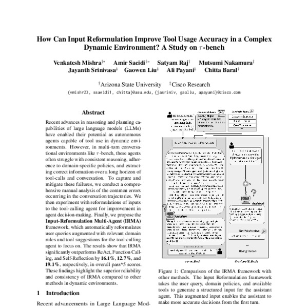 How Can Input Reformulation Improve Tool Usage Accuracy in a Complex ...
