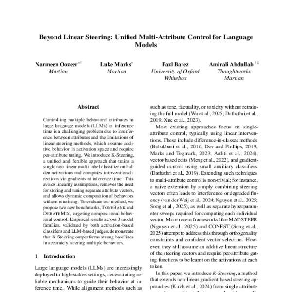 Beyond Linear Steering: Unified Multi-Attribute Control for Language ...