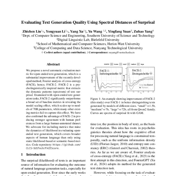 Evaluating Text Generation Quality Using Spectral Distances of ...