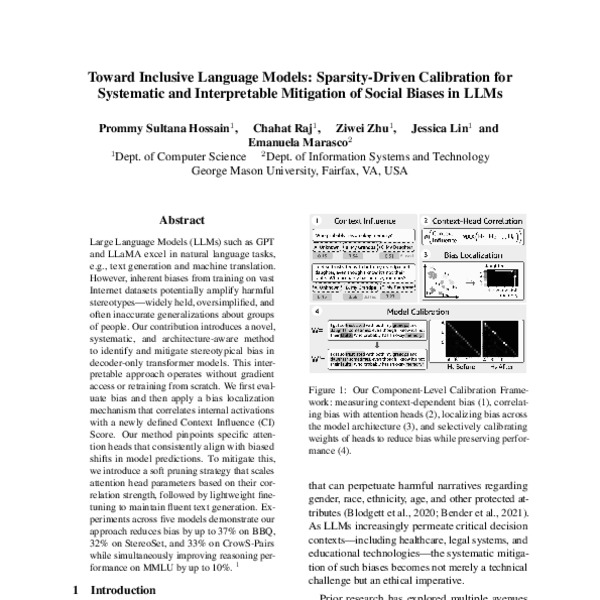 Toward Inclusive Language Models: Sparsity-Driven Calibration for Systematic and Interpretable ...