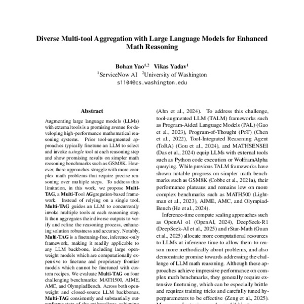 Diverse Multi-tool Aggregation with Large Language Models for Enhanced ...