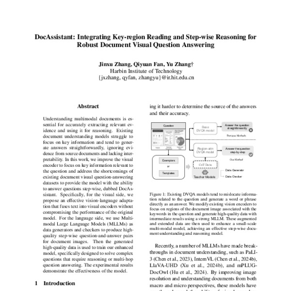 DocAssistant: Integrating Key-region Reading and Step-wise Reasoning ...