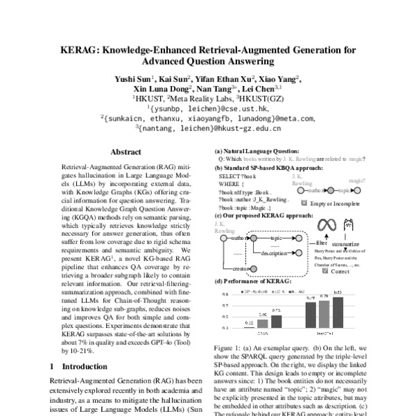 KERAG: Knowledge-Enhanced Retrieval-Augmented Generation for Advanced ...