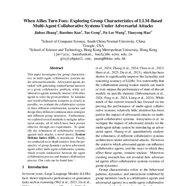 When Allies Turn Foes: Exploring Group Characteristics of LLM-Based ...