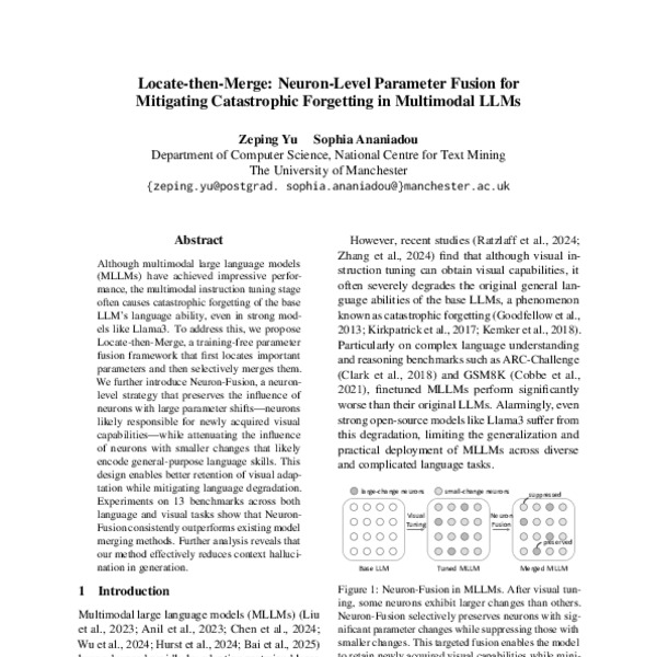 Locate-then-Merge: Neuron-Level Parameter Fusion for Mitigating ...