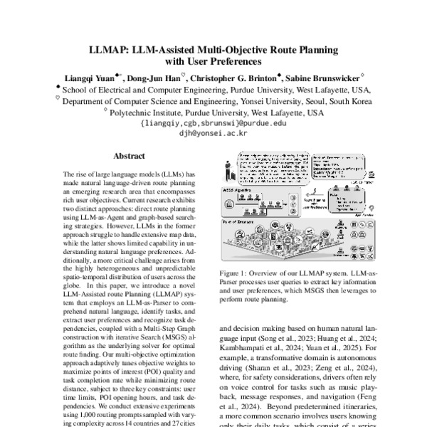 LLMAP: LLM-Assisted Multi-Objective Route Planning with User ...