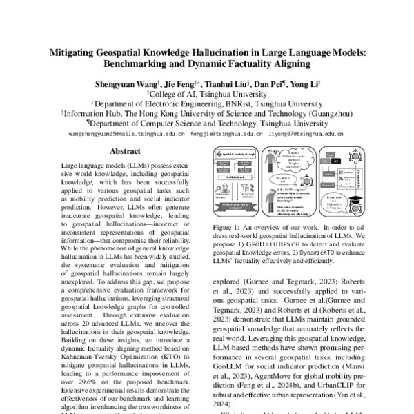 Mitigating Geospatial Knowledge Hallucination in Large Language Models: Benchmarking and Dynamic ...