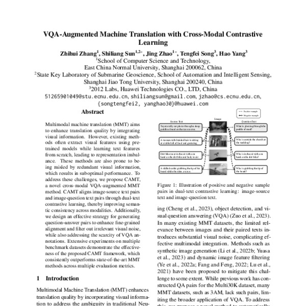 VQA-Augmented Machine Translation with Cross-Modal Contrastive Learning ...