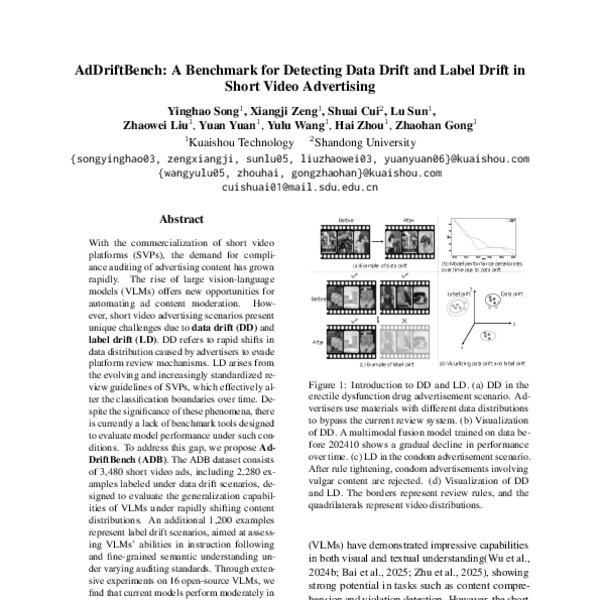 AdDriftBench: A Benchmark for Detecting Data Drift and Label Drift in ...