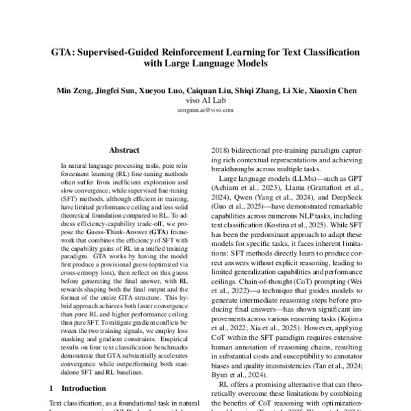 GTA: Supervised-Guided Reinforcement Learning for Text Classification ...
