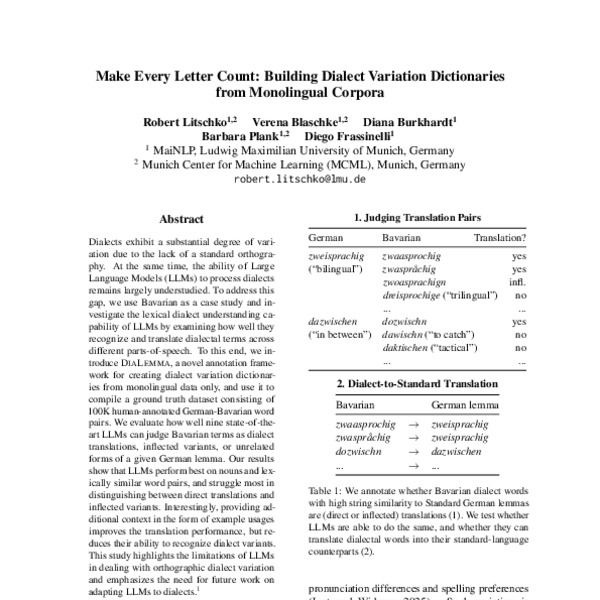 Make Every Letter Count: Building Dialect Variation Dictionaries from ...