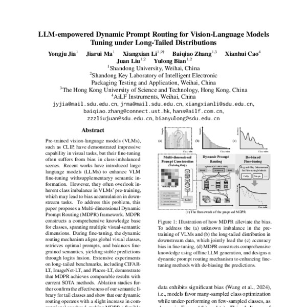 LLM-empowered Dynamic Prompt Routing for Vision-Language Models Tuning ...