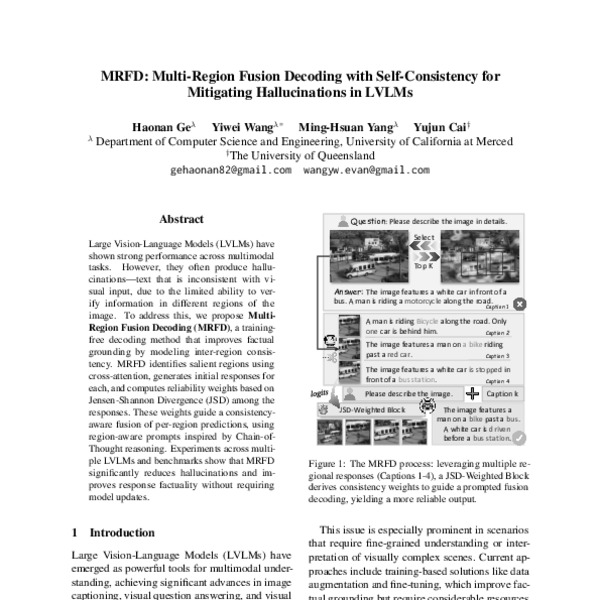 MRFD: Multi-Region Fusion Decoding with Self-Consistency for Mitigating ...