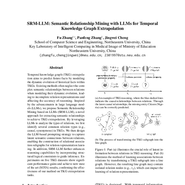 SRM-LLM: Semantic Relationship Mining with LLMs for Temporal Knowledge ...