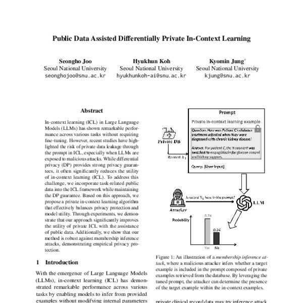 Public Data Assisted Differentially Private In-Context Learning - ACL Anthology