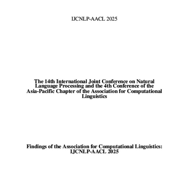 Proceedings of the 14th International Joint Conference on Natural ...