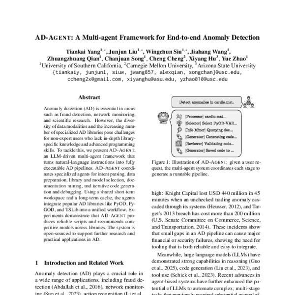 AD-AGENT: A Multi-agent Framework for End-to-end Anomaly Detection ...