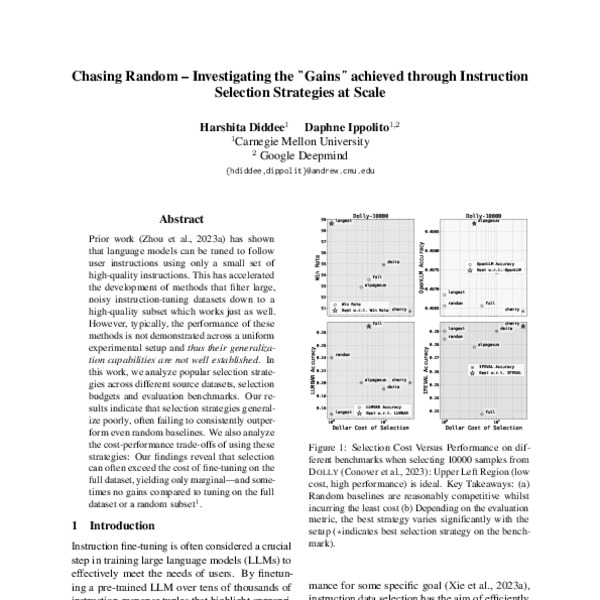 Chasing Random Instruction Selection Strategies Fail To Generalize Acl Anthology