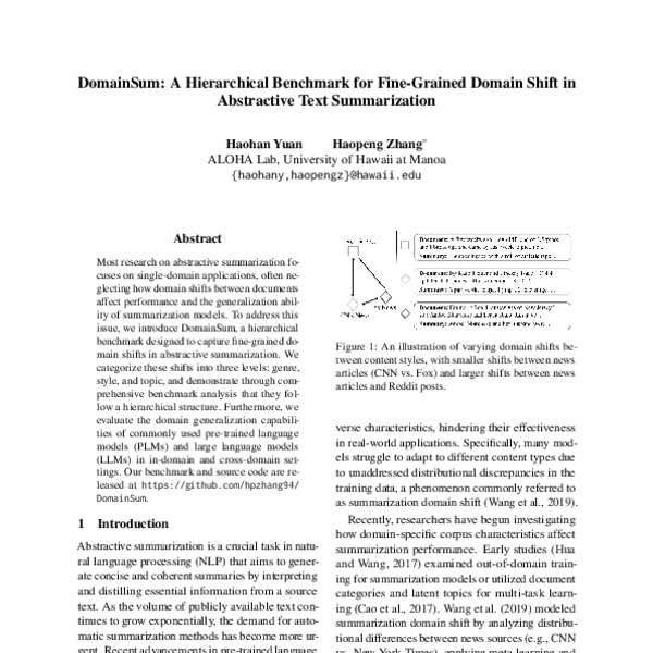 DomainSum: A Hierarchical Benchmark for Fine-Grained Domain Shift in ...