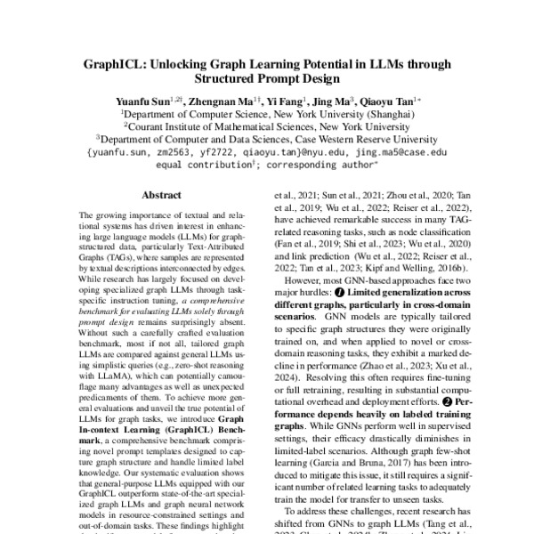 GraphICL: Unlocking Graph Learning Potential in LLMs through Structured ...